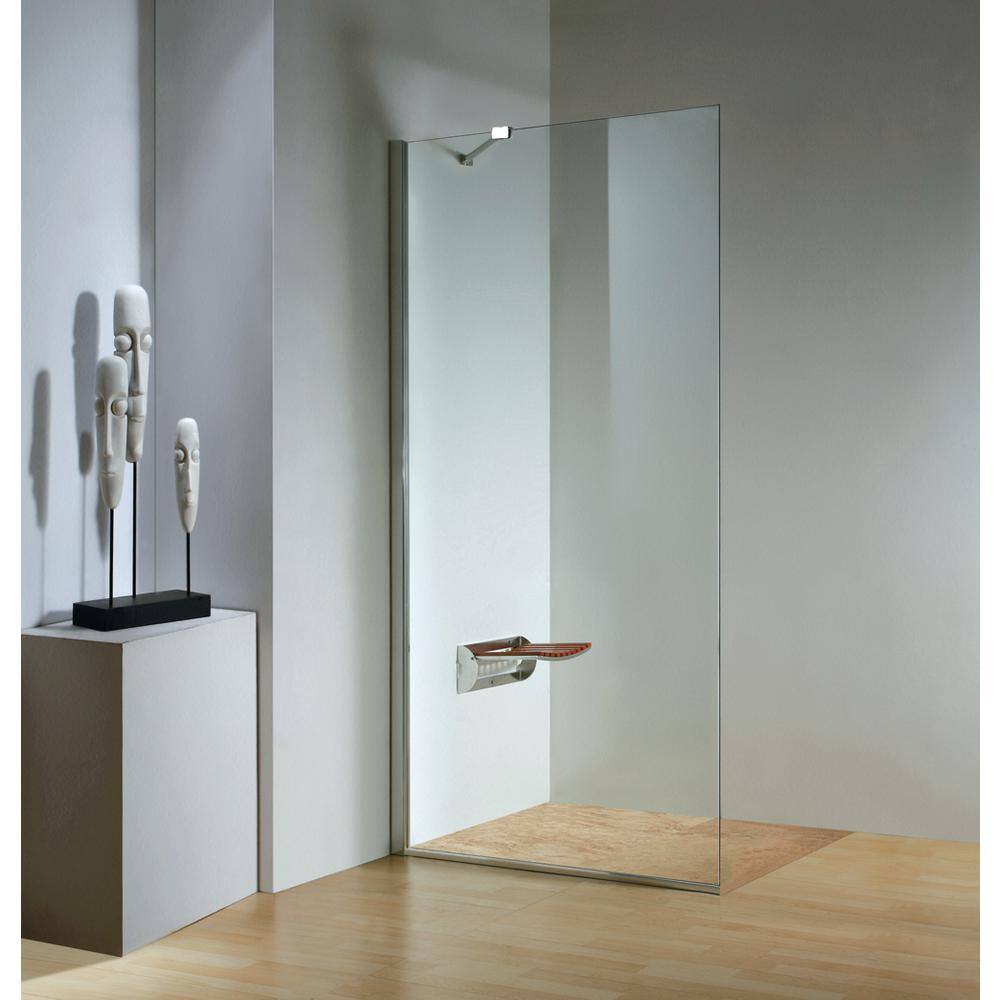 Dreamwerks 32 in. x 79 in. Frameless Fixed Shower Door in Chrome BT7193SC - The Home Depot