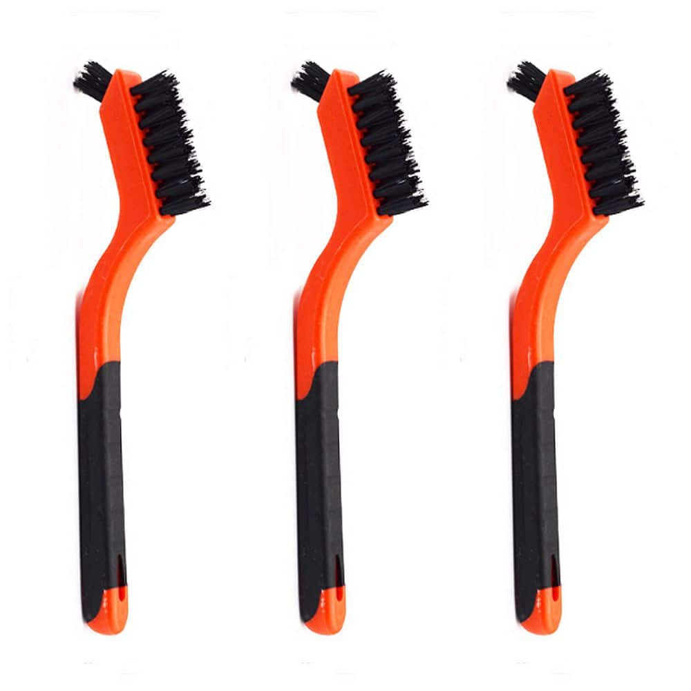 Phewnyzo 3-Piece Nylon Cleaning Brush Set for Rust Removal and Tough ...
