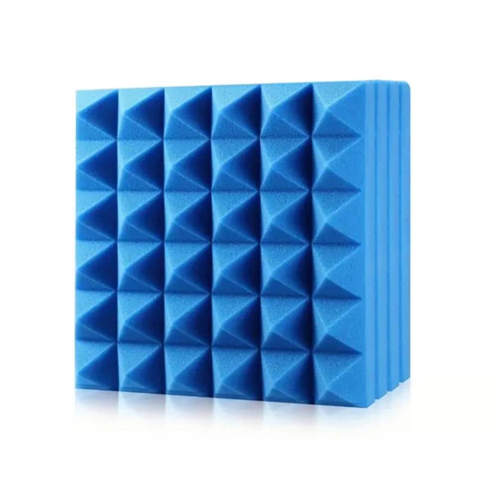 Wellco 2 in. x 12 in. x 12 in. Square Sound Absorbing Acoustic Foam ...