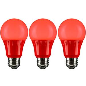 Sunlite 22-Watt Equivalent A19 LED Orange Light Bulbs Medium E26 Base ...