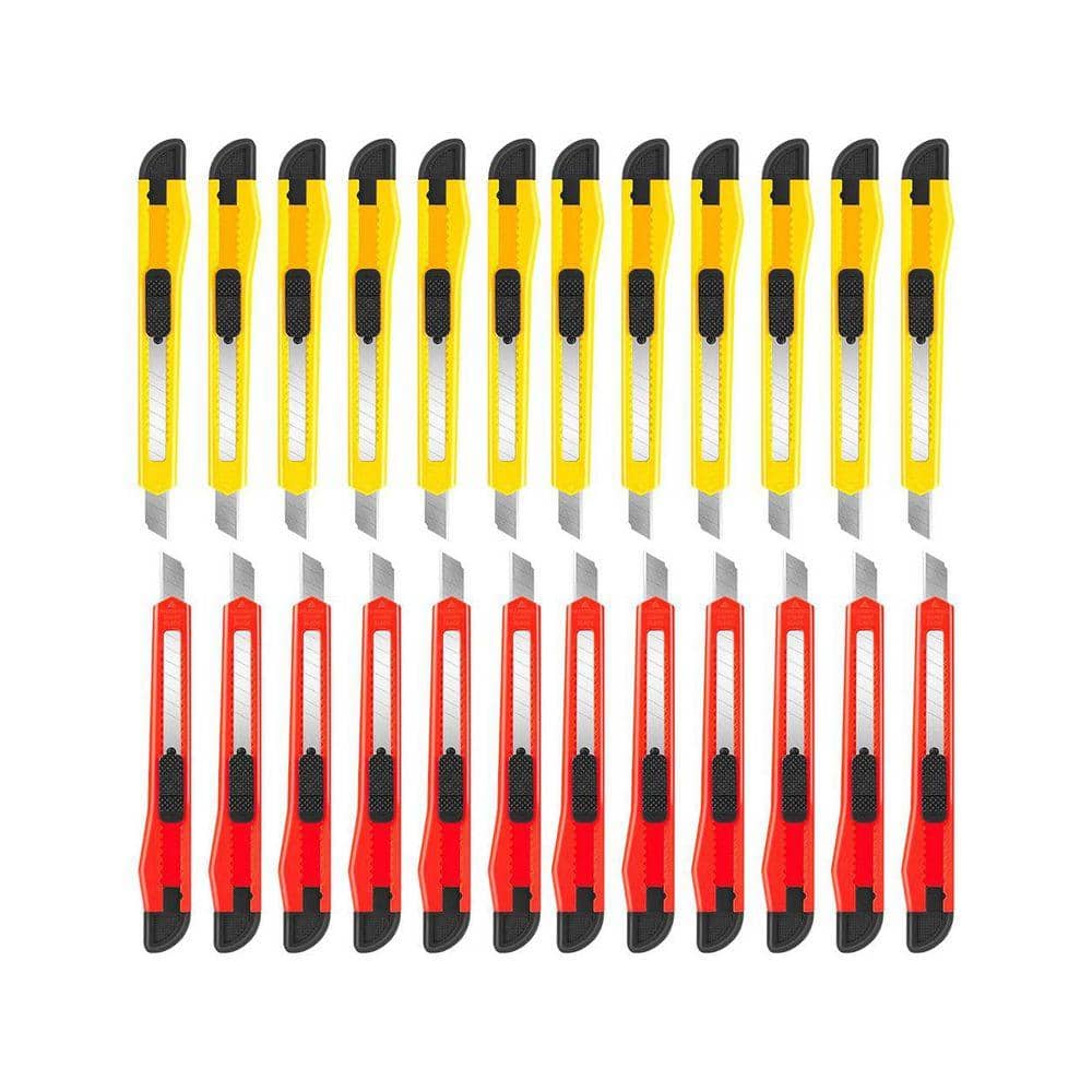 Lynzavix Yellow Multicolor Disposable Utility Knife Box Cutter Heavy ...