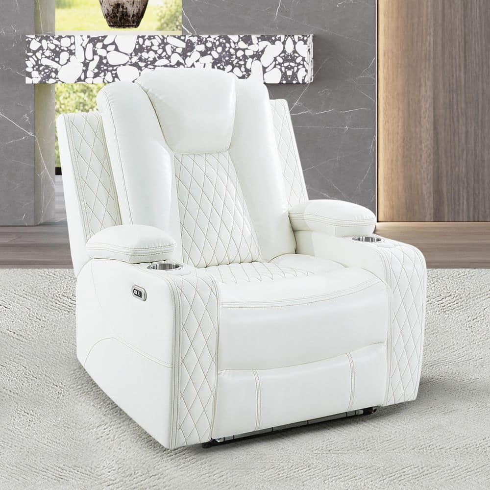 HOMESTOCK Home Theater Style Motion Recliner Chair With Adjustable ...