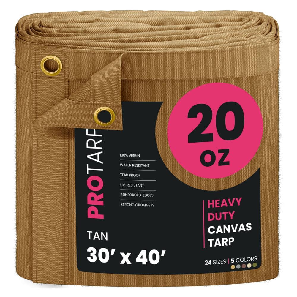 protarp-extreme-heavy-duty-20-oz-water-resistant-canvas-tarp-uv