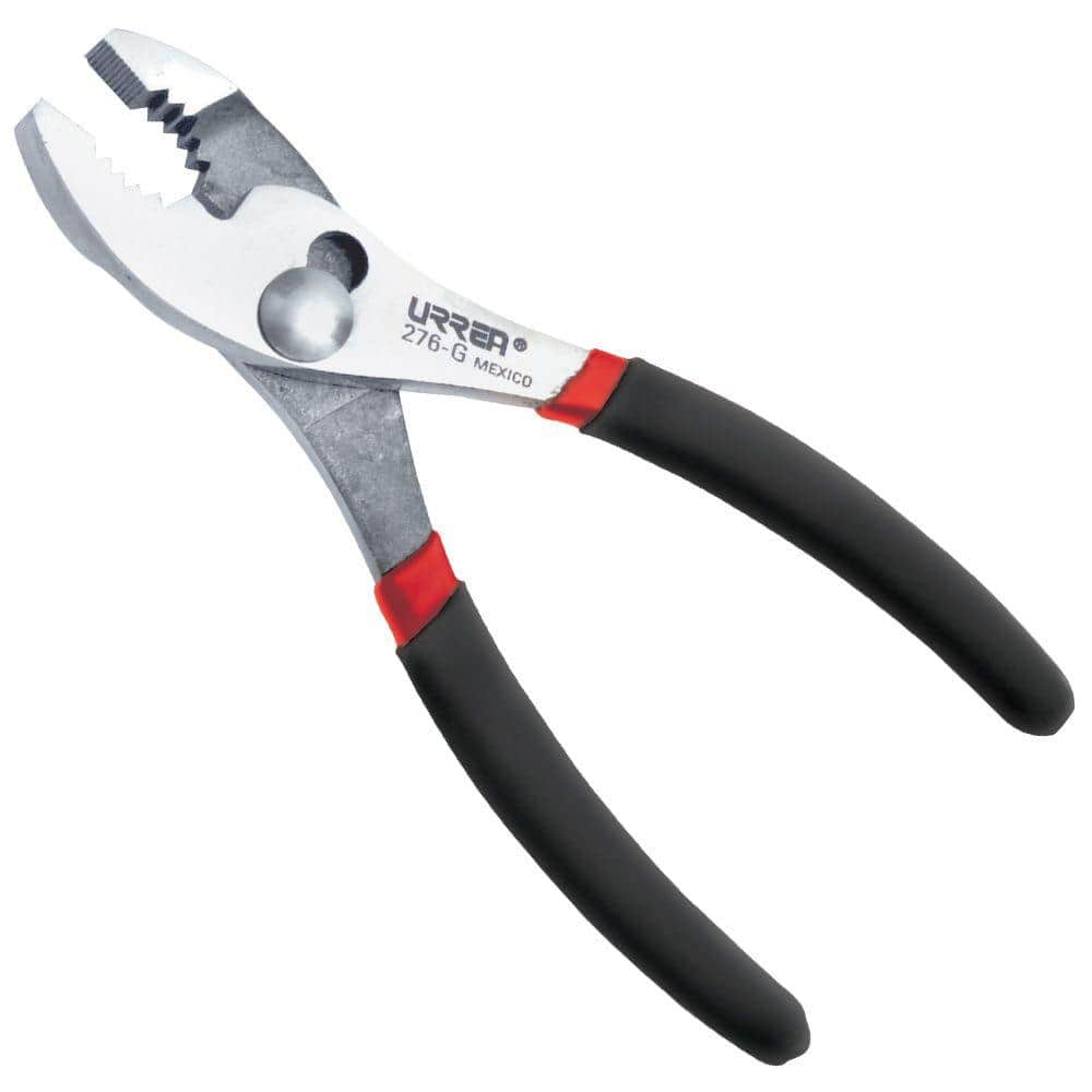 URREA 10 in. Long Heavy Duty Rubber Grip Slip Joint Pliers 280G - The Home Depot
