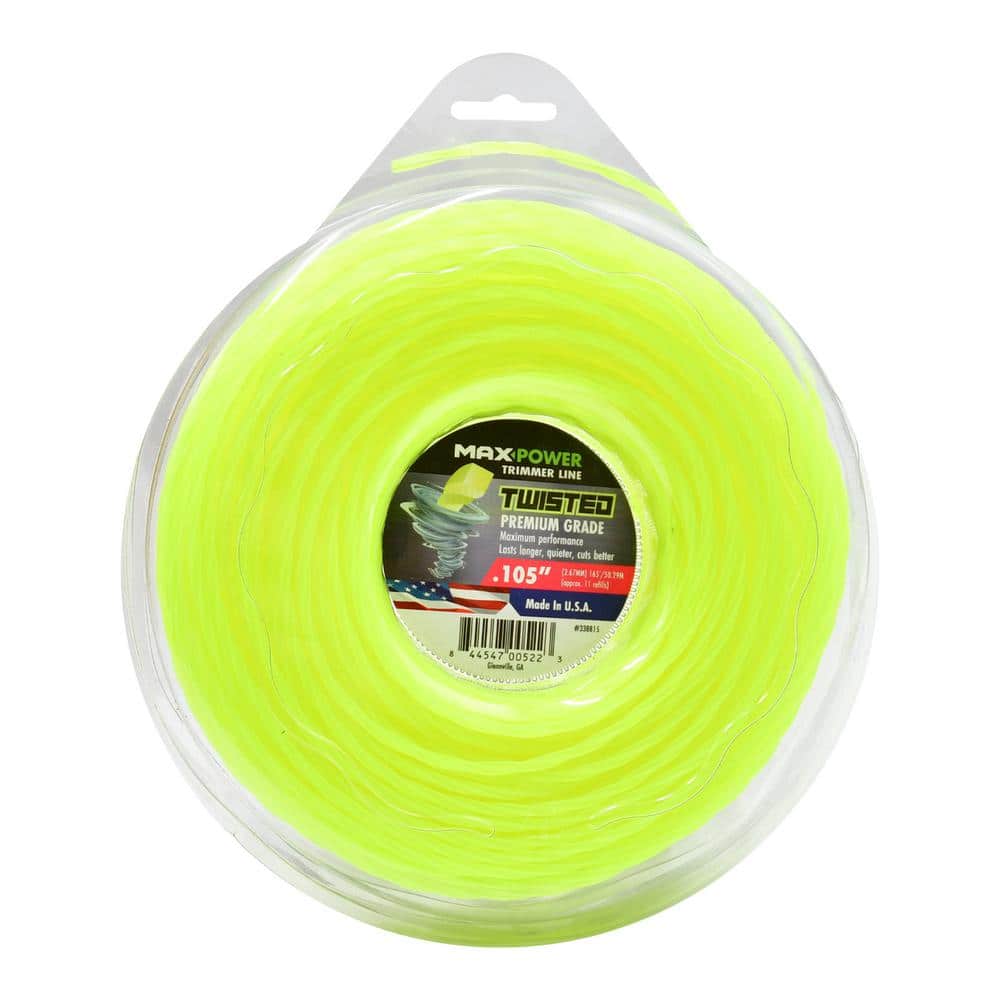 MaxPower 0.105 in Dia 165 ft. L Twisted Trimmer Line 338815 - The Home ...