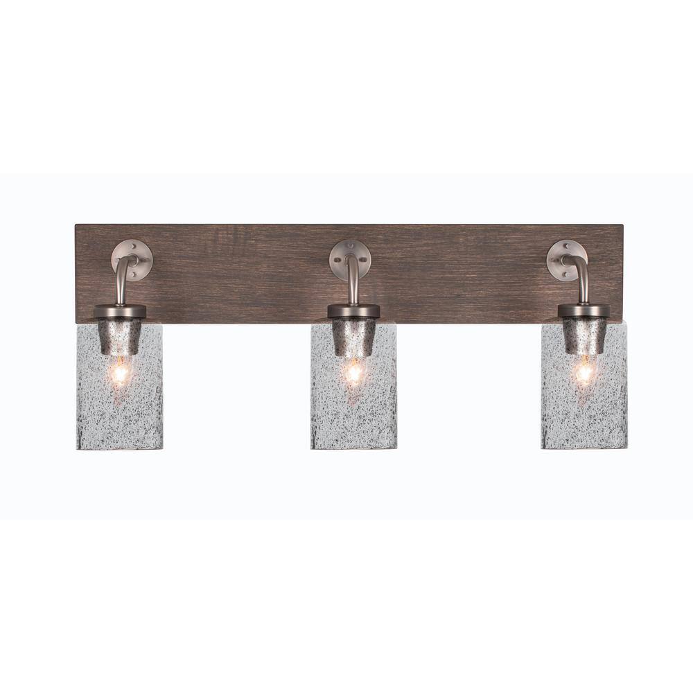 Lighting Theory Kirby 26 in. 3-Light Graphite and Painted Distressed ...