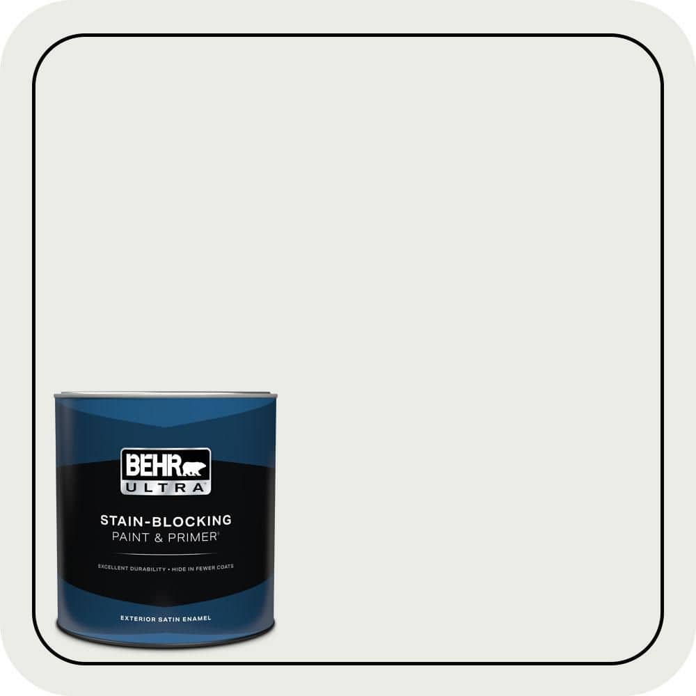 BEHR ULTRA 1 qt. #780E-2 Full Moon Satin Enamel Exterior Paint & Primer ...
