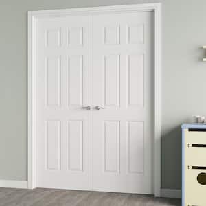 ARK DESIGN 48 in. x 80 in. Universal-Hand 6-Panel Painted Solid Core ...