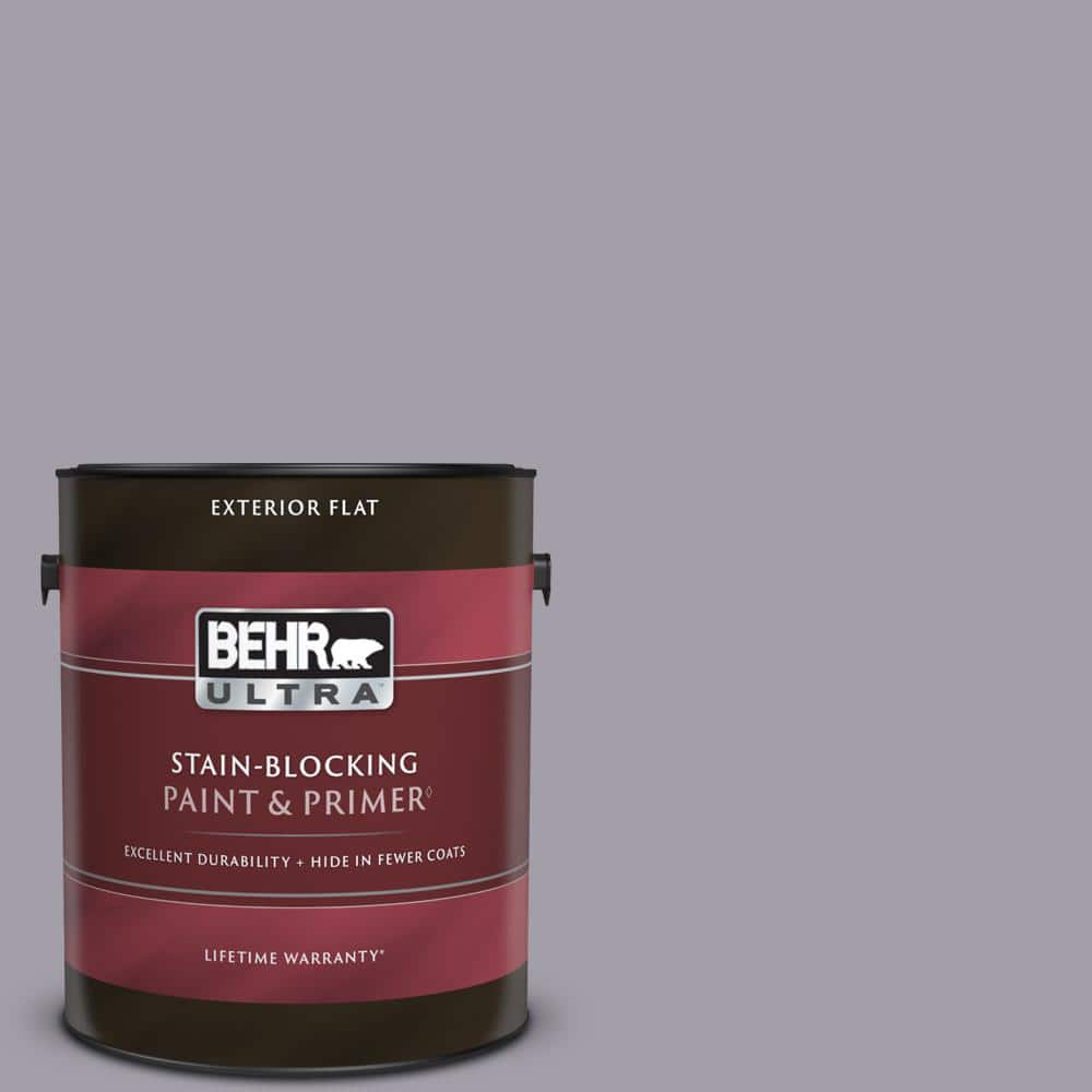 BEHR ULTRA 1 gal. #N550-4 Ashberry Flat Exterior Paint & Primer 485401 ...