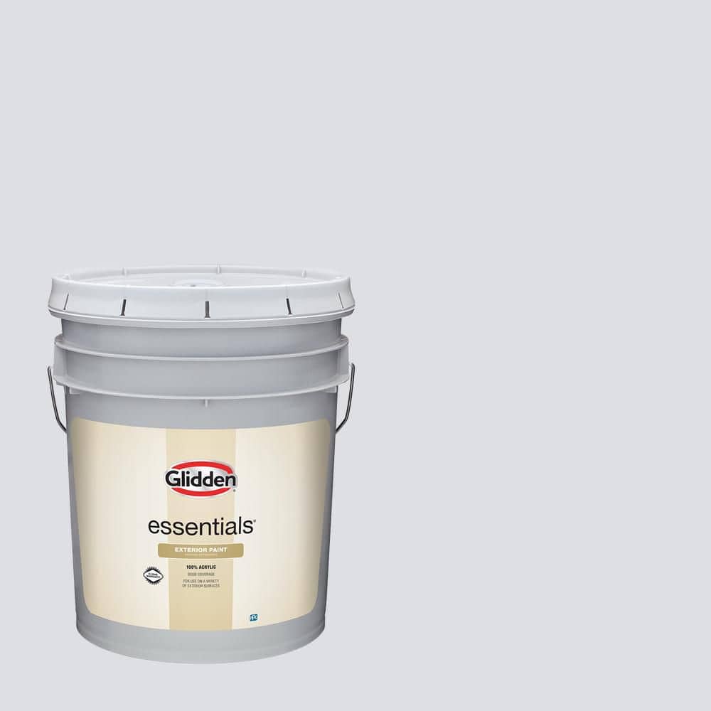 Glidden Essentials 5 gal. PPG1043-3 Wayward Winds Semi-Gloss Exterior ...