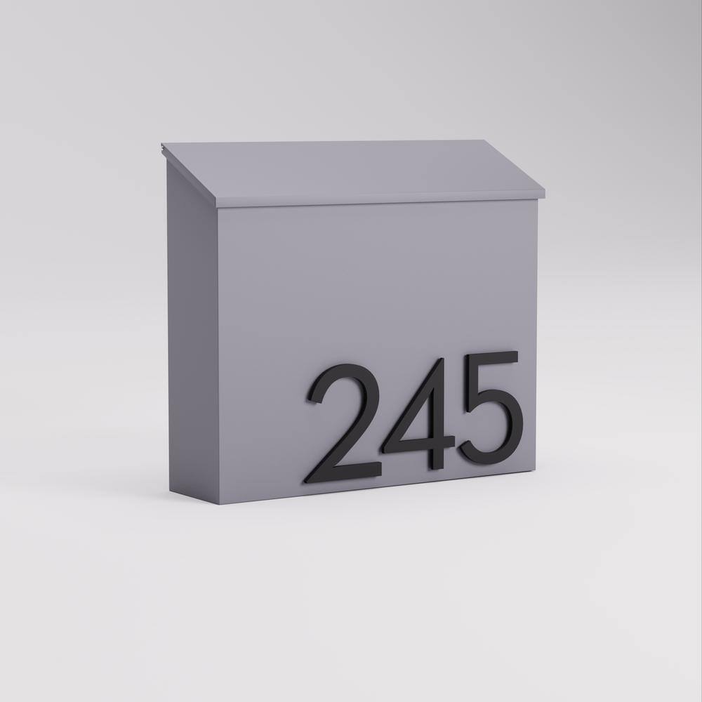 POST & PORCH The Inbox Wall-Mounted Mailbox inbox-gray - The Home Depot