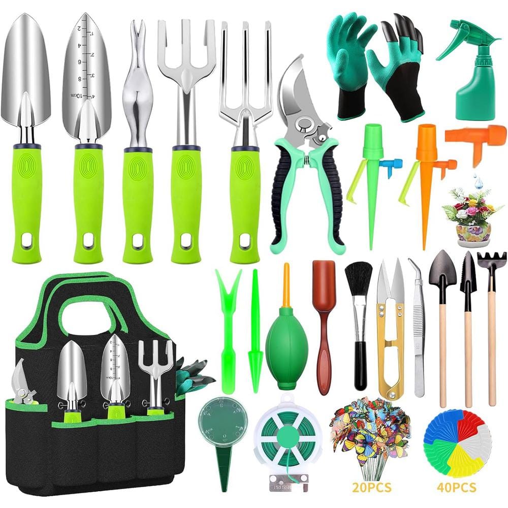 84-Pieces Garden Tools Set and 10-Pieces Succulent Tools Set with ...