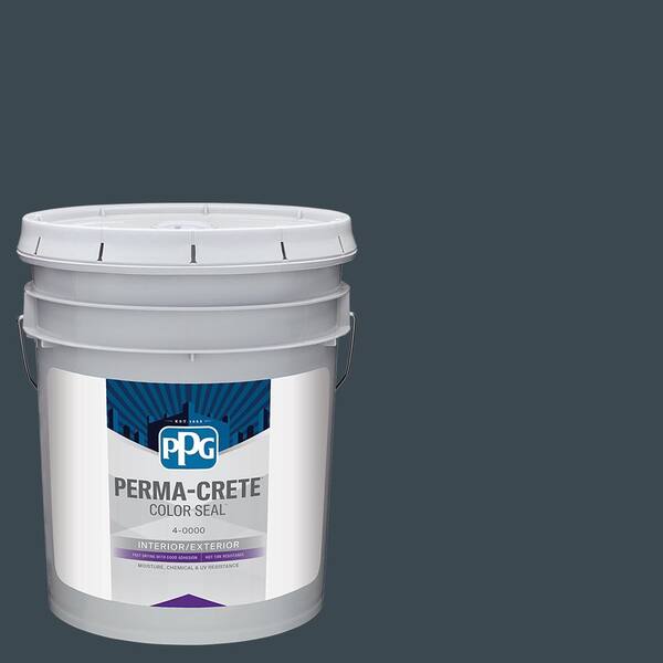 Perma-Crete Color Seal 5 gal. PPG1038-7 Midnight Hour Satin Interior ...