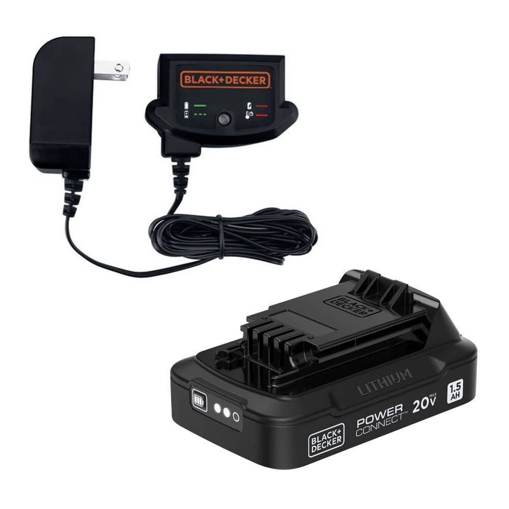 BLACK+DECKER 20V MAX POWERCONNECT Lithium-Ion 1.5 Ah Battery Pack and ...