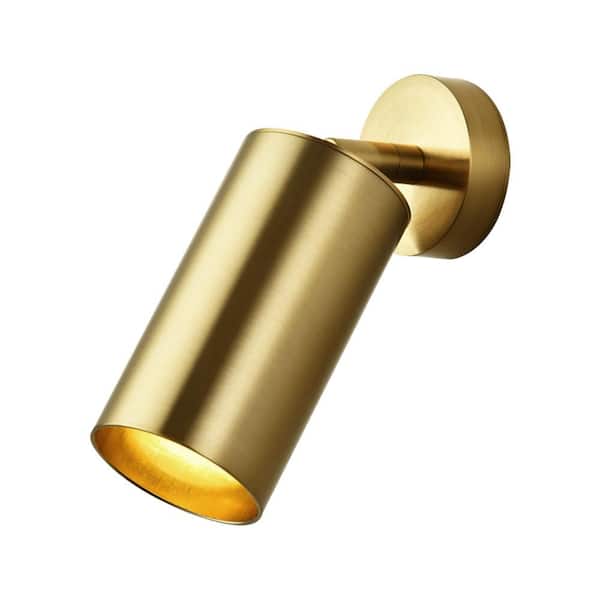 Y'INSP 2.36 In 1 Light Brass Modern Industrial Wall Sconce, Track ...