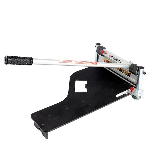ROBERTS 13 in. Multi-Floor Cutter with 0 to 45 Degree Miter Guide and ...