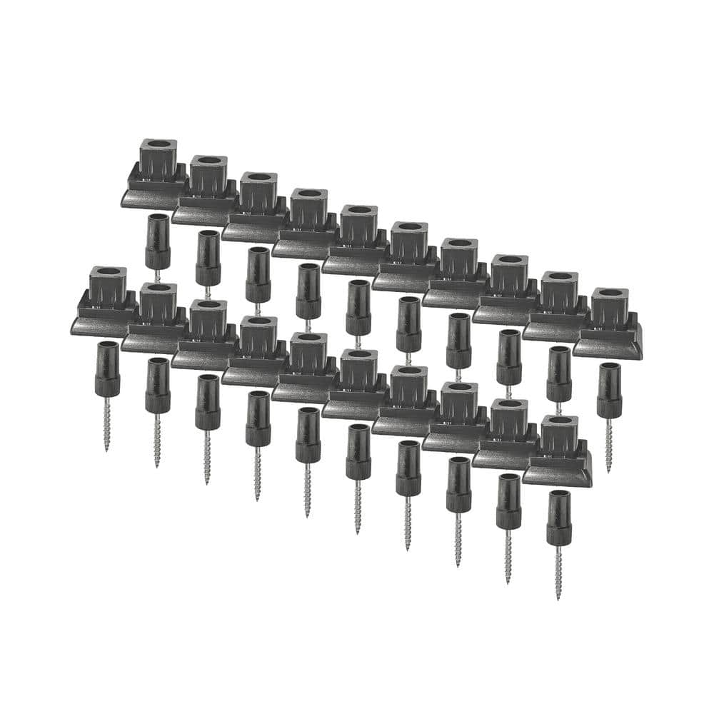 NUVO IRON Square Surface Mount Deck Railing Adapters for 3/4 in. Square ...