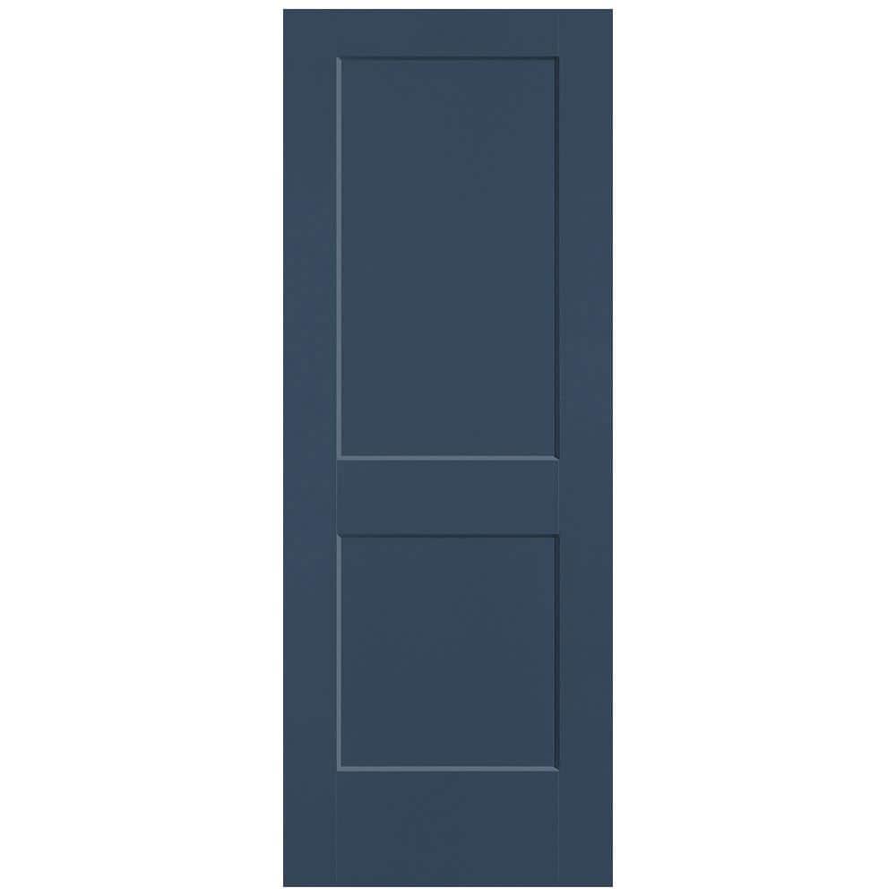 Masonite 30 in. x 80 in. 2-Panel Logan Single Bore Hollow Core Night ...