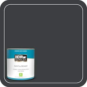 BEHR ULTRA 1 gal. #ECC-25-3 Obsidian Stone Satin Enamel Exterior Paint ...