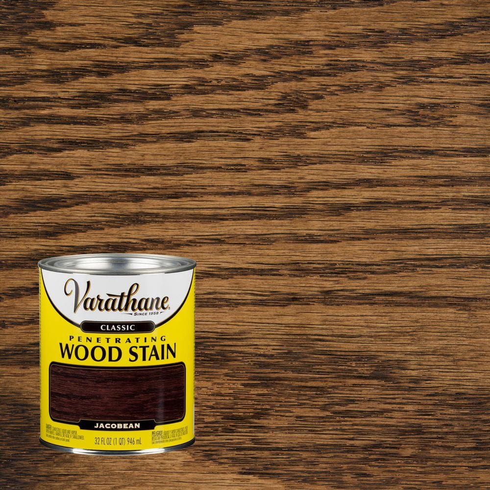 Varathane 1 qt. Jacobean Classic Wood Interior Stain 339722 - The Home ...