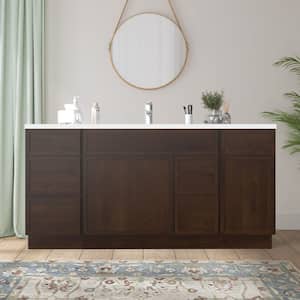 Vanity Art Colton 66 in. 2-Door and 6-Drawer Freestanding Shaker ...