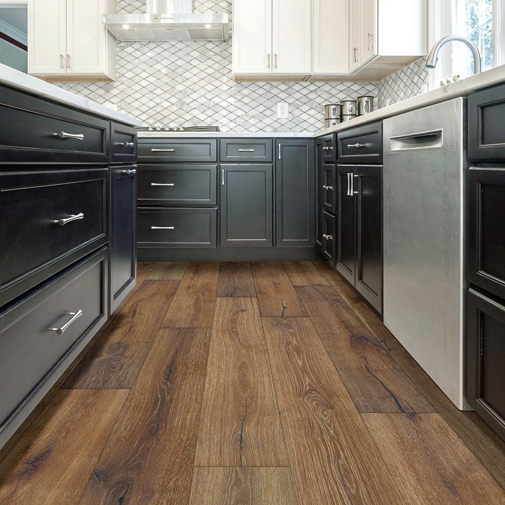 Buy Biscayne Oak 7mm Thick x 6.5 in. Wide x Varying Length Waterproof ...