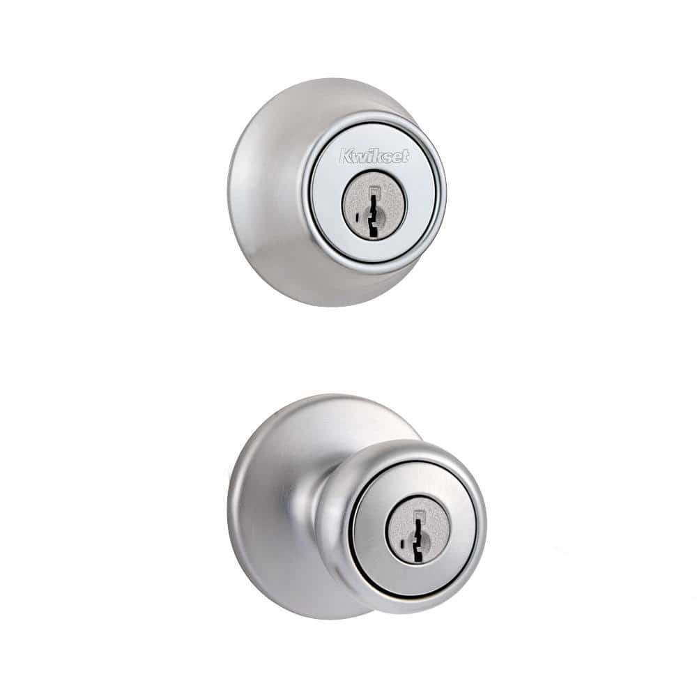 Reviews for Kwikset Tylo Satin Chrome Single Cylinder Door Knob Combo ...