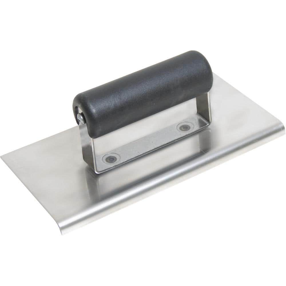 MARSHALLTOWN 8 in. x 4 in. Stainless Steel Edger with 1/2 in. Radius ...