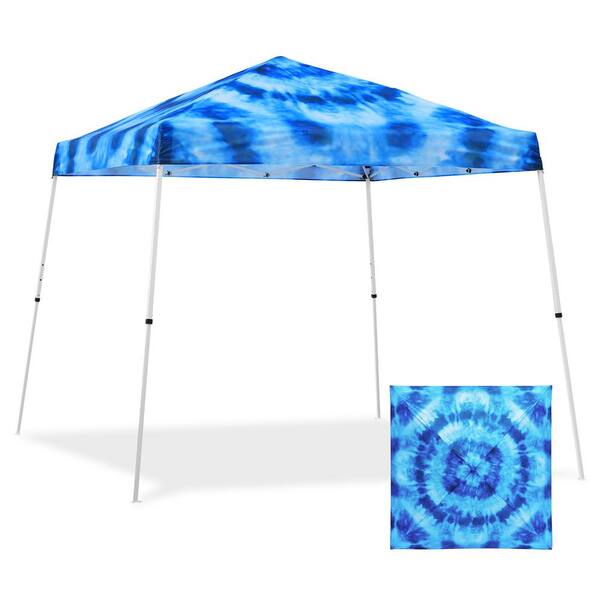 EAGLE PEAK 10 ft. W x 10 ft. D Slant Leg Pop-Up Canopy Tent E64EPT ...