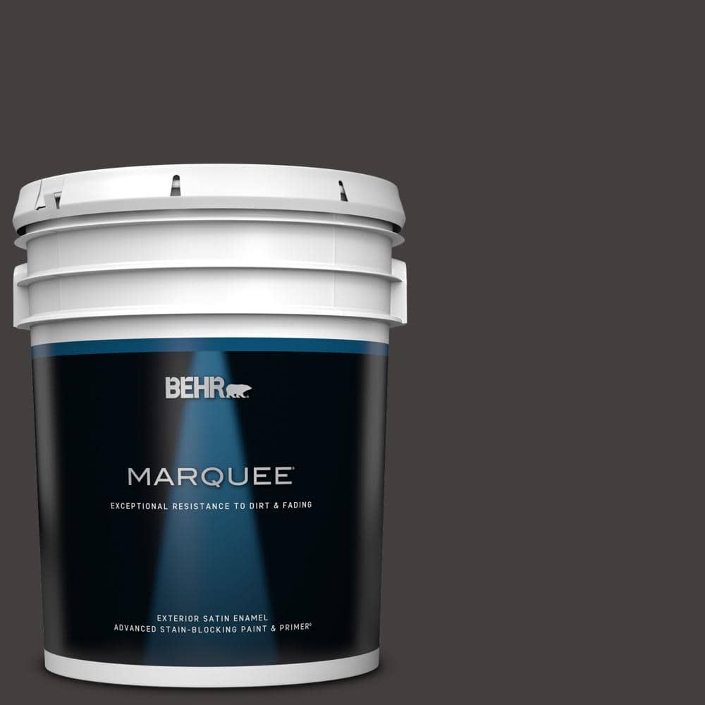 BEHR MARQUEE 5 gal. #MQ1-35 Off Broadway Satin Enamel Exterior Paint ...