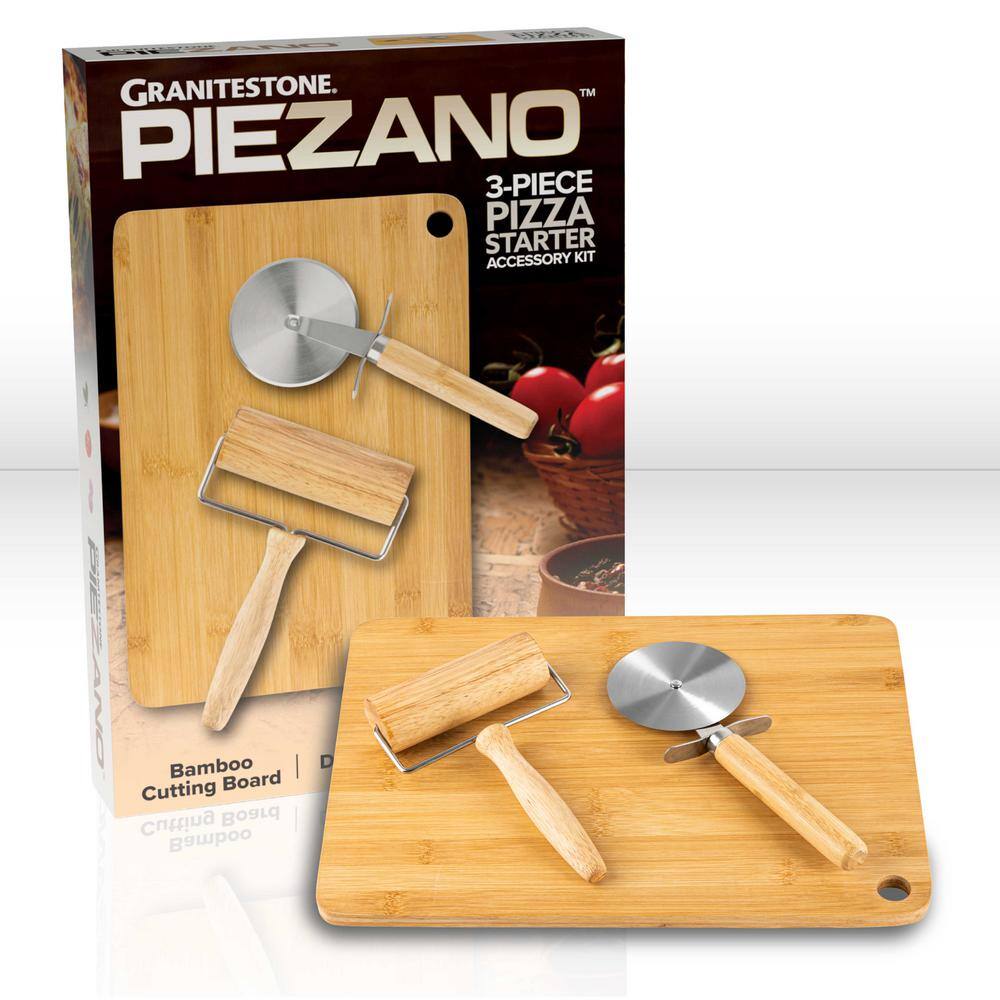 GRANITESTONE Piezano 3-Piece Pizza Starter Accessory Kit 6048 - The ...