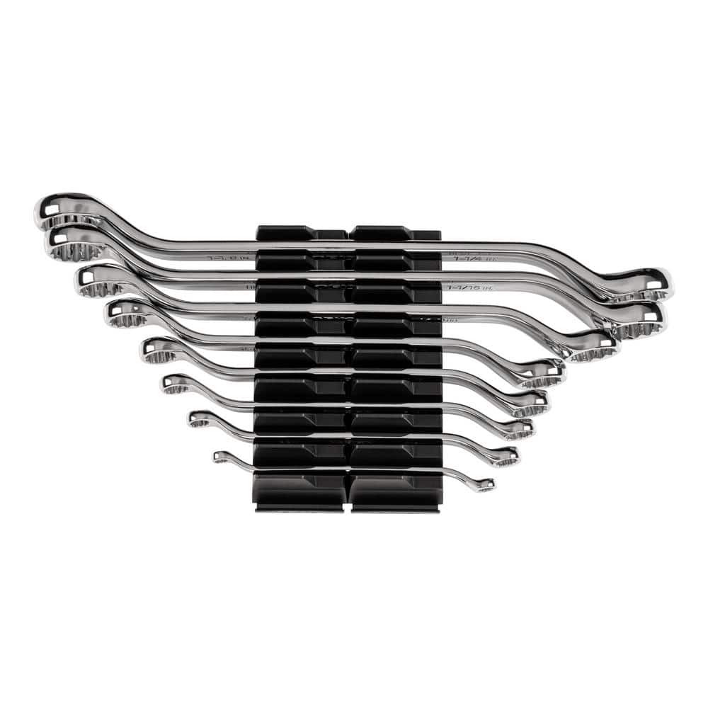 TEKTON 1/4-1-1/4 in. 45-Degree Offset Box End Wrench Set with Modular ...