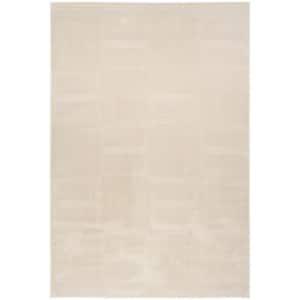 Nourison Nordic Ivory Blue 5 ft. x 7 ft. Geometric Contemporary Area ...