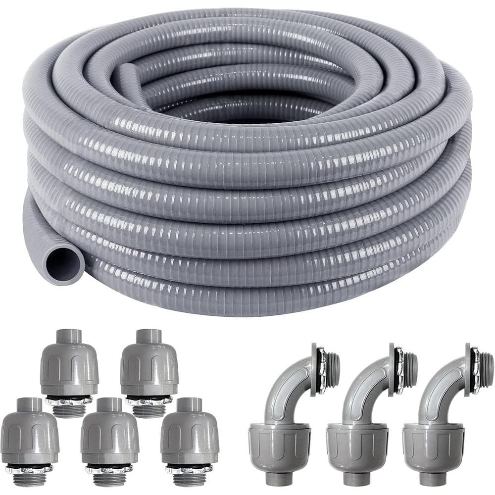 Lukyamzn 3/4 in. x 25 ft. Electrical Flexible Non-Metallic Liquid-Tight ...