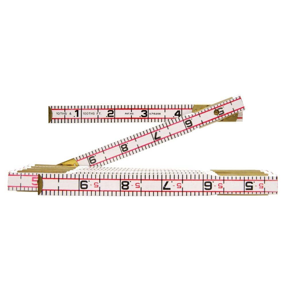 Lufkin 6 ft. Folding Wood Rule 1066DL - The Home Depot