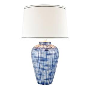 Titan Lighting Sylva 29 in. Blue Table Lamp HD-2302220147 - The Home Depot