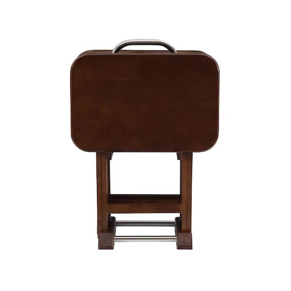 Cherry wood tv trays store