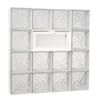 TAFCO WINDOWS 31 in. x 31 in. x 3.125 in. Ice Pattern Glass Block ...