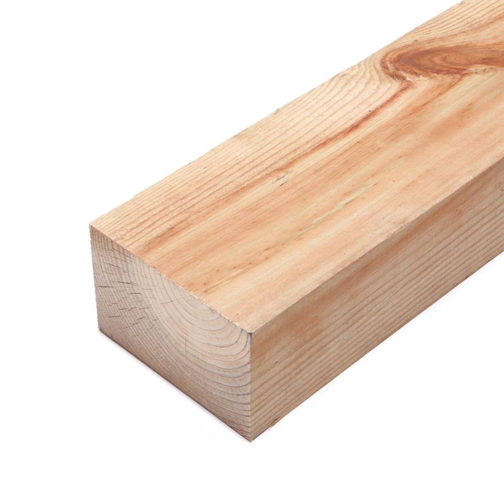 4 in. x 6 in. x 10 ft. #2 Ground Contact Cedar-Tone Pressure-Treated ...