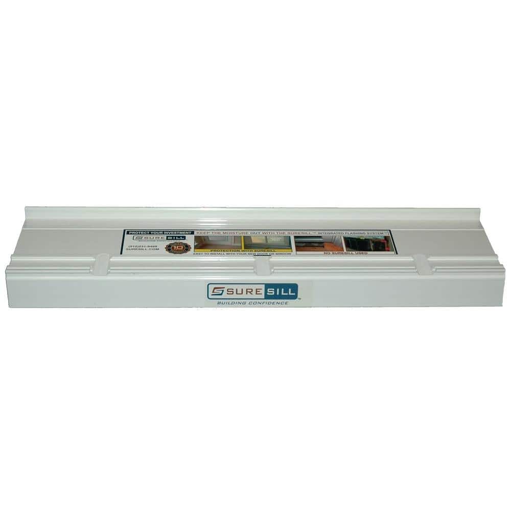 SureSill 6-9/16 in. x 80 in. PVC Sloped Sill Pan Flashing for Double ...