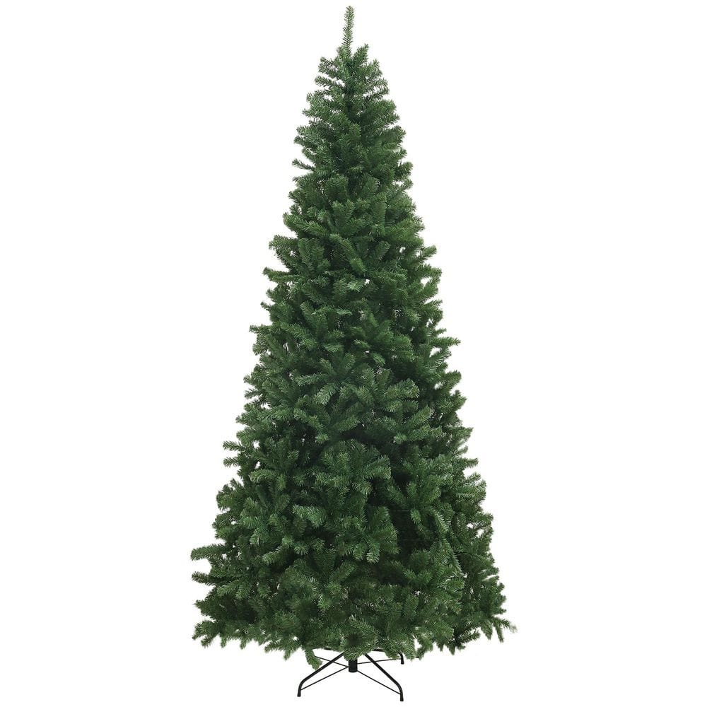 HOMCOM 9ft Artificial Christmas Tree, Unlit Xmas Tree with 2132 Branch ...