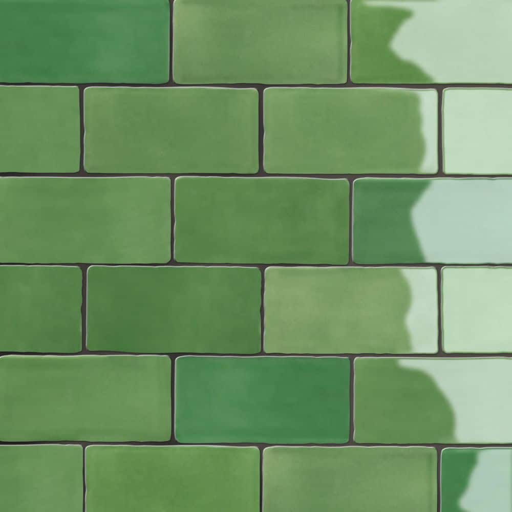 Merola Tile Viva Aloe 3 in. x 6 in. Ceramic Wall Tile (4.16 sq. ft ...