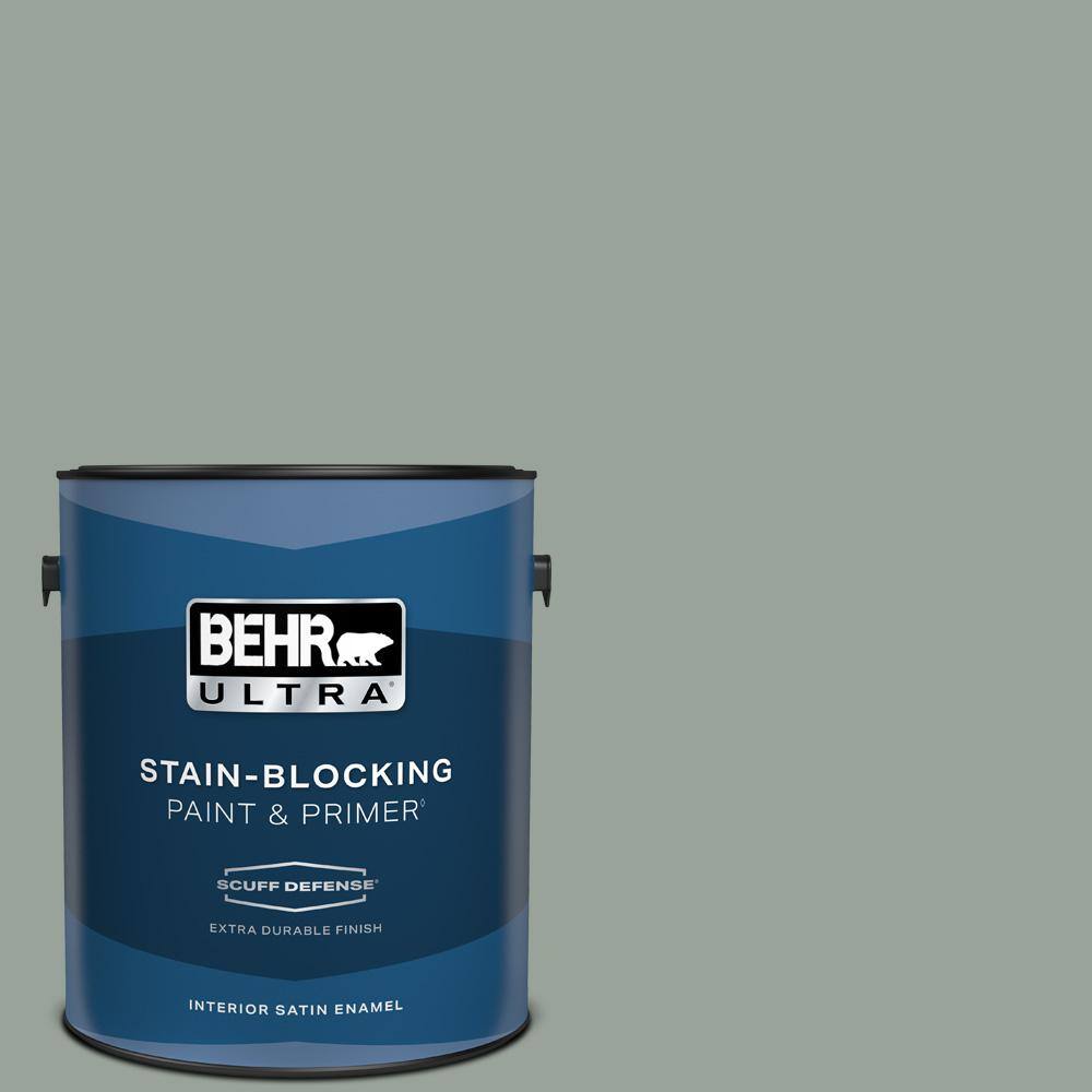 BEHR ULTRA 1 gal. #N410-4 Natures Gift Extra Durable Satin Enamel ...