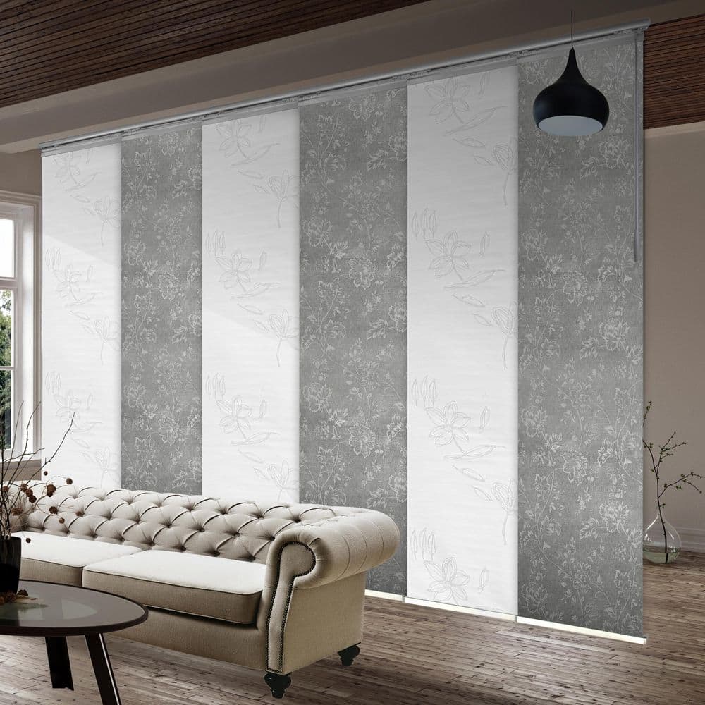 EMOH 6-Panel Single Rail Panel Track Extendable 70 in. -130 in. W x 94 ...