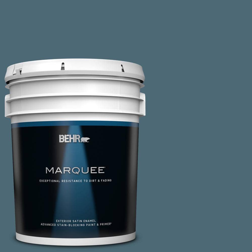 BEHR MARQUEE 5 gal. #S470-6 Shipwreck Satin Enamel Exterior Paint ...