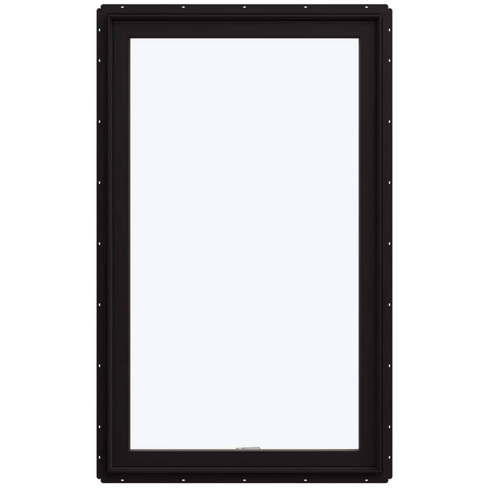JELD-WEN 36 in. x 54 in. W-5500 Right-Hand Casement Wood Clad Window ...