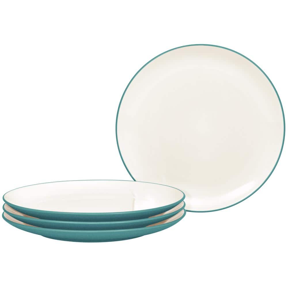 Noritake Colorwave Turquoise 8.25 in. (Turquoise) Stoneware Coupe Salad ...