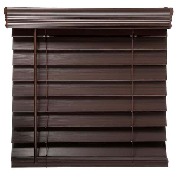 Wood blinds at home depot store