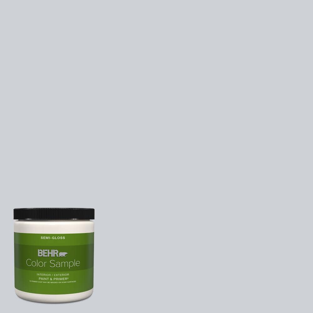 BEHR PREMIUM PLUS 8 oz. #MQ3-61 Moonlit Snow Semi-Gloss Interior ...