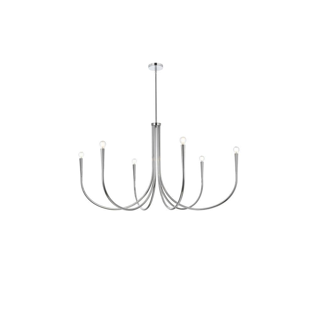 30 in. Home Living 4-Light Satin Gold Chandelier with No Bulbs included ...